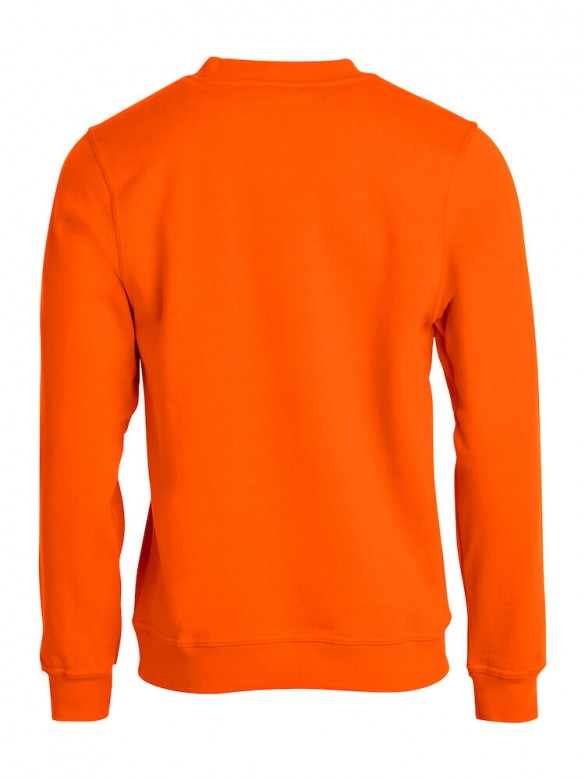Clique Basic Roundneck 021030 (2 Stuks) Signaal Oranje - Truien - Werkkledij Center